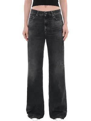HAIKURE Korea Mid-Rise Wide-Leg Jeans Authentic Black