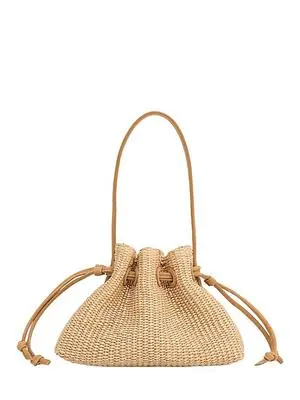 MANSUR GAVRIEL Drawstring Pouchette Natural