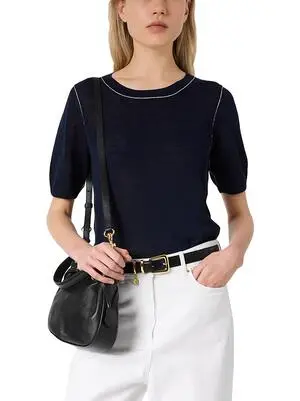 Gerard Darel Loumia Top - Navy