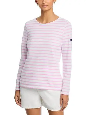 Saint James Minquidame Long Sleeve Tee - Neige/nacre