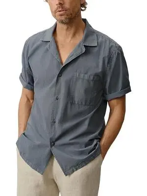 ALEX CRANE Air Cotton Camp Shirt - Lake