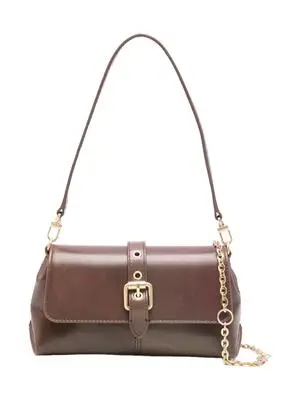 Maje Miss M Leather Shoulder Bag - Brown