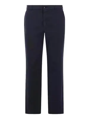 Agnona Buttoned Straight-leg Trousers - Blue