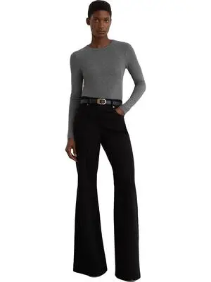 REISS Arabelle Jersey Long-sleeve Top - Grey