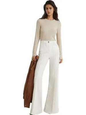 REISS Arabelle Jersey Long-Sleeve Top