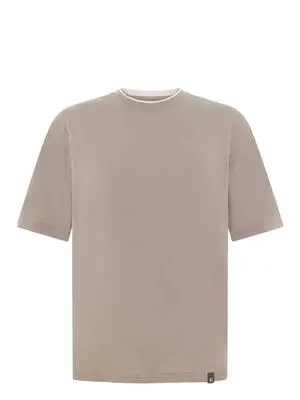 Boggi Milano Pima Cotton T-shirt - Neutrals