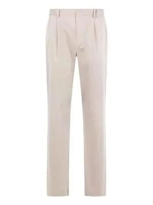 Agnona Belt-loops Tailored Trousers - Neutrals