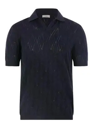 Agnona Diamond-pattern T-shirt - Blue