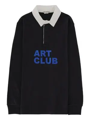 JW Anderson Polo Shirt "art Club - Black
