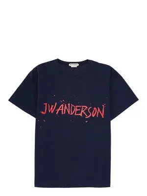 JW Anderson T-shirt With Logo - Blue