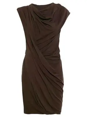 ENTIRE STUDIOS Twist-design Mini Dress - Brown