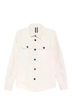 PROFUOMO Panelled Shirt Jacket - Neutrals