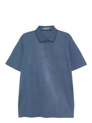 Corneliani Short-sleeve Polo Shirt - Blue