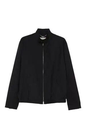 Canali Zip-up Bomber Jacket - Blue