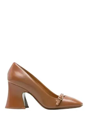 Chloé Buckle-detail Pumps - Brown