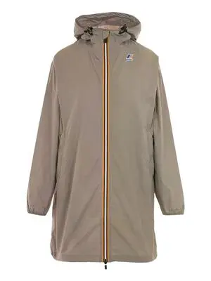 K-WAY Eiffel Hooded Zip Coat - Neutrals