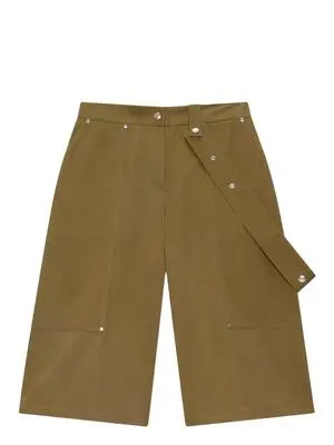 MSGM Strap Detail Shorts - Green