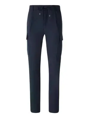 BERWICH Belt-loop Cargo Pants - Blue