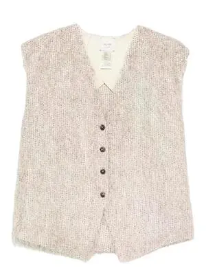 ALYSI V-neck Tank Top - Neutrals