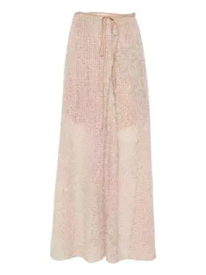 ALYSI Tie Waist Skirt - Neutrals