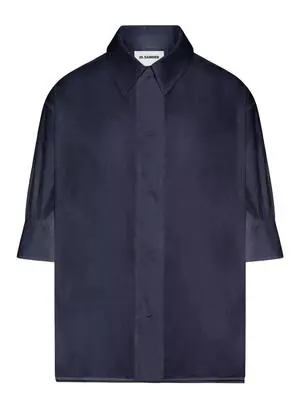 JIL SANDER Buttoned Top - Blue