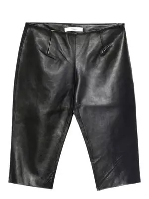 Gimaguas Leather Tailored Shorts - Black