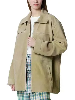 HALFBOY Kasia Suede Jacket - Neutrals