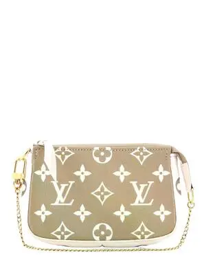 LOUIS VUITTON Pochette Accessoires Spring In The City Monogram Empreinte Leather Mini Clutch - Multicolour