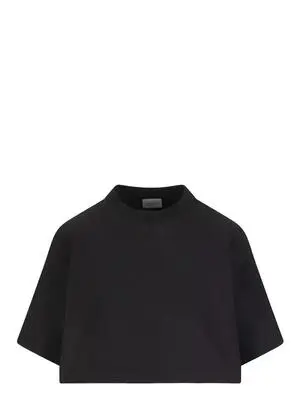Balenciaga Cropped T-shirt - Black