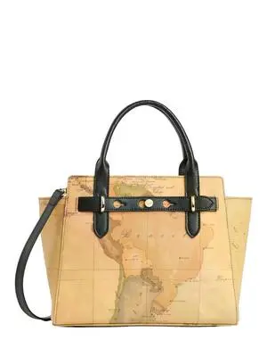 ALVIERO MARTINI 1° CLASSE Geo Map-print Tote Bag - Neutrals
