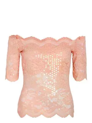 Rabanne Off-shoulder Top - Pink