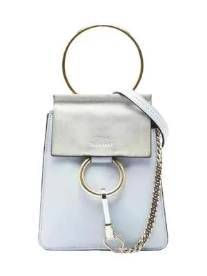 Chloé Mini Faye Bracelet Bag Satchel - Grey