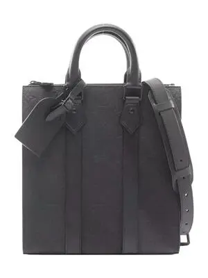 LOUIS VUITTON Monogram Empreinte Sac Plat Cross Satchel 2021-2025 - Black