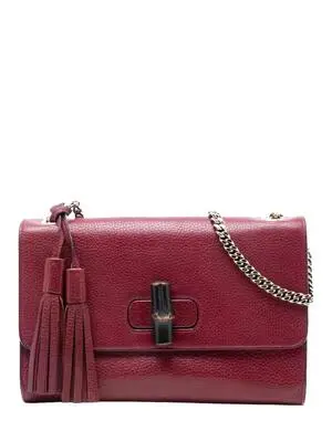 Gucci 2000-2015 Miss Bamboo Crossbody Bag - Red