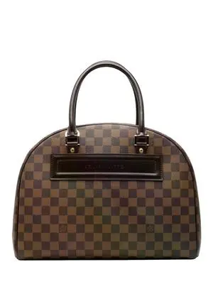 LOUIS VUITTON 2000 Damier Ebene Nolita Handbag - Brown