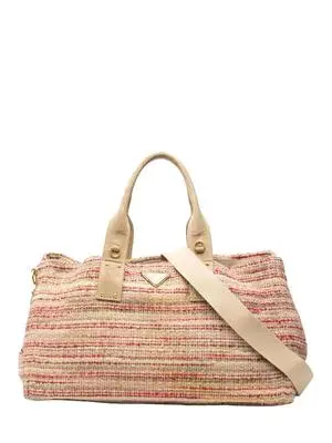 Prada 2013-2025 Tweed Satchel - Multicolour