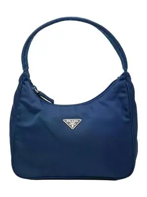 Prada 2000-2013 Mini Tessuto Sport Shoulder Bag - Blue