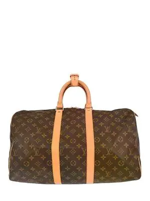 LOUIS VUITTON 2001 Keepall 45 Luggage - Brown