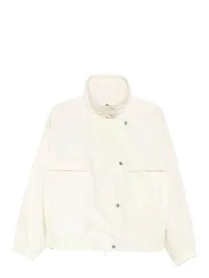 YVES SALOMON Chest-Pocket Buttoned Jacket Neutrals