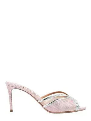 AQUAZZURA Wild Aurora Embellished Heeled Sandals - Pink