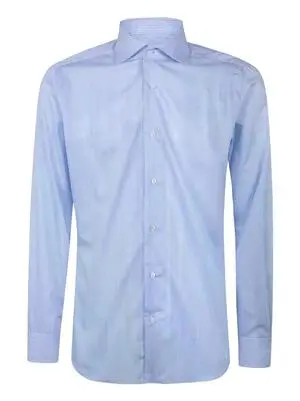 BARBA NAPOLI Striped Shirt Blue