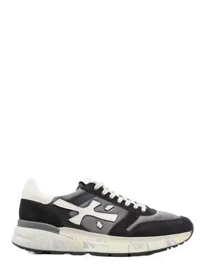 Premiata Mick Suede Panelled Sneakers Black
