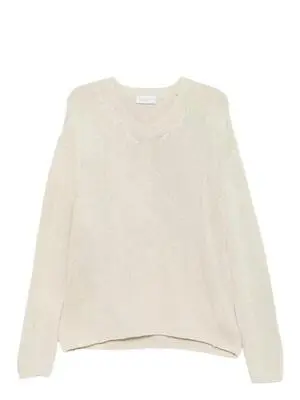 DIANA STUDIO V-neck Long-sleeve Sweater - Neutrals