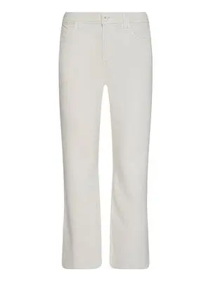 L'Agence Wanda Cropped Wide-leg Jean - Light Ecru