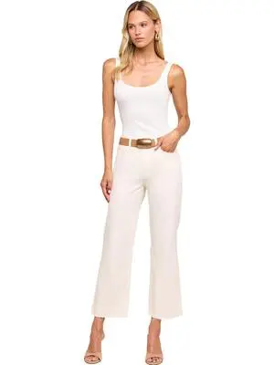 L'AGENCE Wanda Cropped Wide-Leg Jean