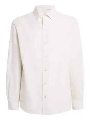Agnona Silk-cotton Shirt - Grey