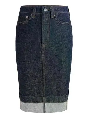 Khaite Kendra Skirt Blue