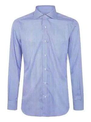 BARBA NAPOLI Striped Shirt Blue