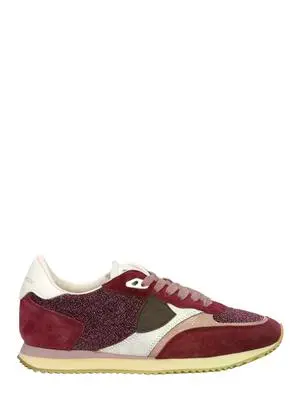 PHILIPPE MODEL Blville Glitter Panel Sneakers