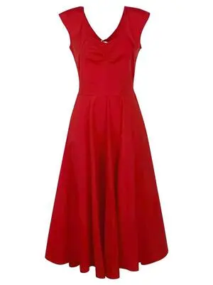 Aspesi Open Back Dress - Red